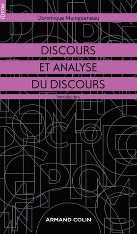 Discours et analyse du discours: Introduction (I.COM) by Dominique ...