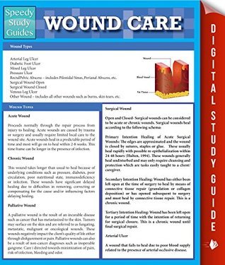Wound Care (Speedy Study Guides) by Speedy Publishing | Goodreads