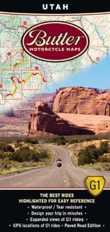 Butler Maps: Utah Motorcycle Map - Printed Motorcycle Maps for riders ...