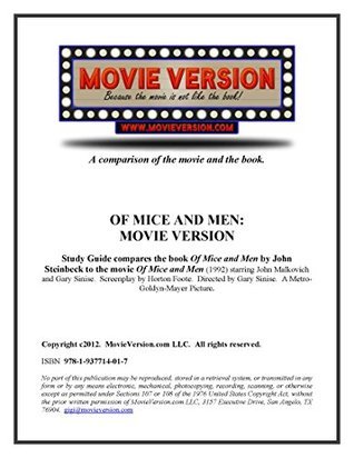 Study Guide to Of Mice and Men: Movie Version by Cici Mack | Goodreads