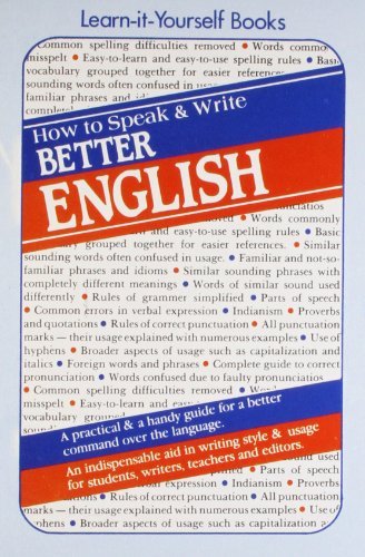 How to Speak and Write Better Englishc by D.D. Vaid | Goodreads