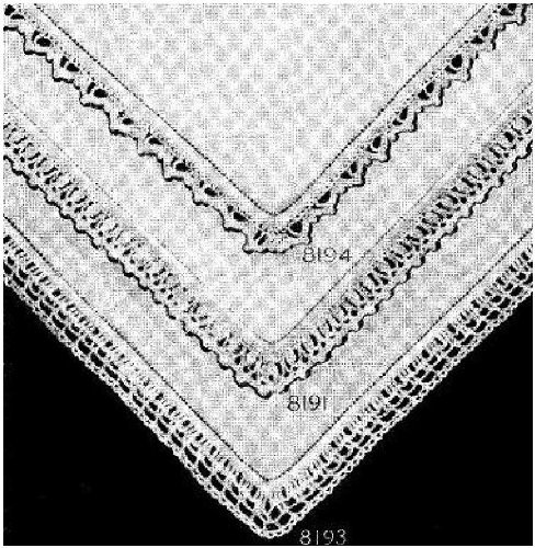 #1393 HANDKERCHIEF EDGING VINTAGE CROCHET PATTERN by Princess of ...