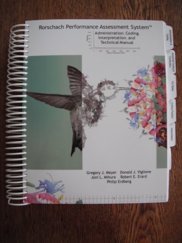 RORSCHACH PERFORMANCE ASSESS.S by Gregory J. Meyer | Goodreads