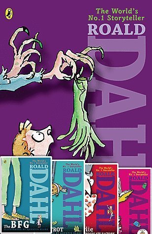 Roald Dahl Set of Five Paperback Books Includes Charlie & the Chocolate ...