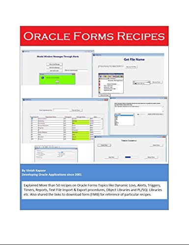 Oracle Forms Recipes By Vinish Kapoor Goodreads 