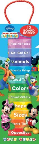 Mickey Mouse Clubhouse 12 Board Book Block Tower by Publications ...