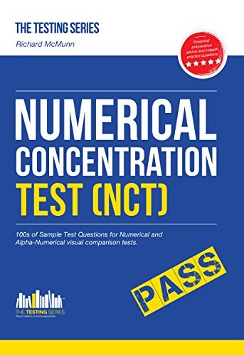 NUMERICAL CONCENTRATION TEST (NCT): Sample test questions for train ...
