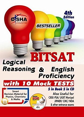 English & Logical Reasoning For Bitsat: With 10 Mock Tests 5 In Book ...