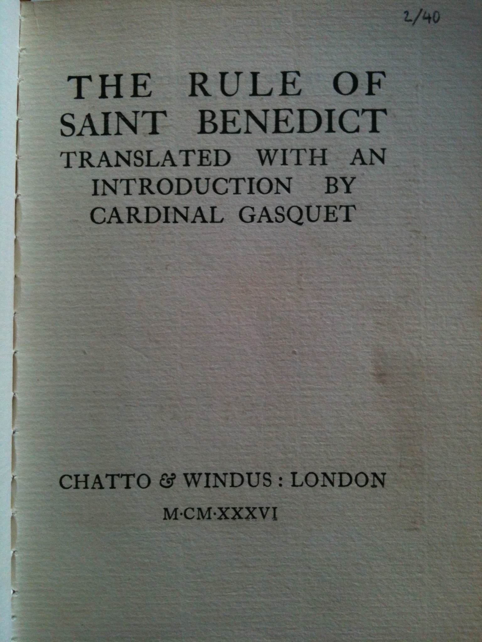 The Rule of St. Benedict by Benedict of Nursia | Goodreads