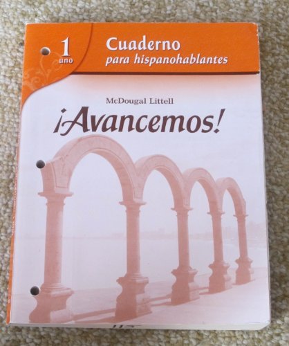 Cuaderno para hispanohablantes (Student) Level 1 (¡Avancemos!) by ML ...