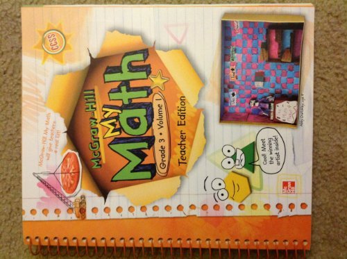 Mcgraw Hill My Math Grade 3 Vol 1 Teacher Edition By John A Carter