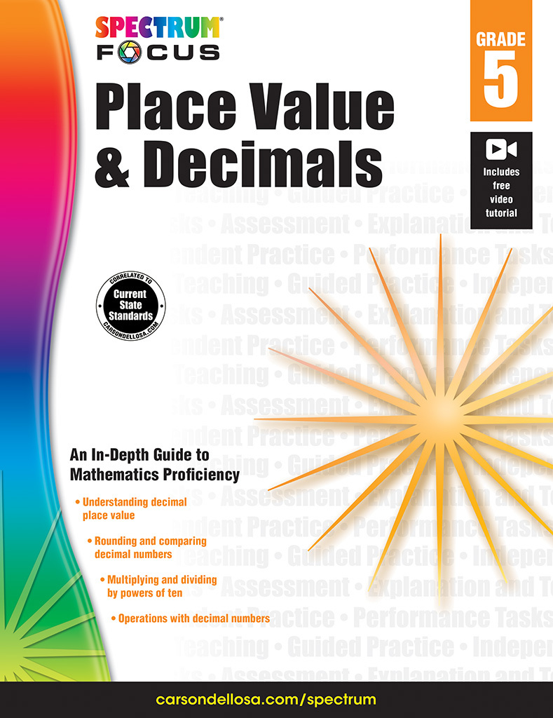 Place Value and Decimals, Grade 5: Includes Free Video Tutorial by ...