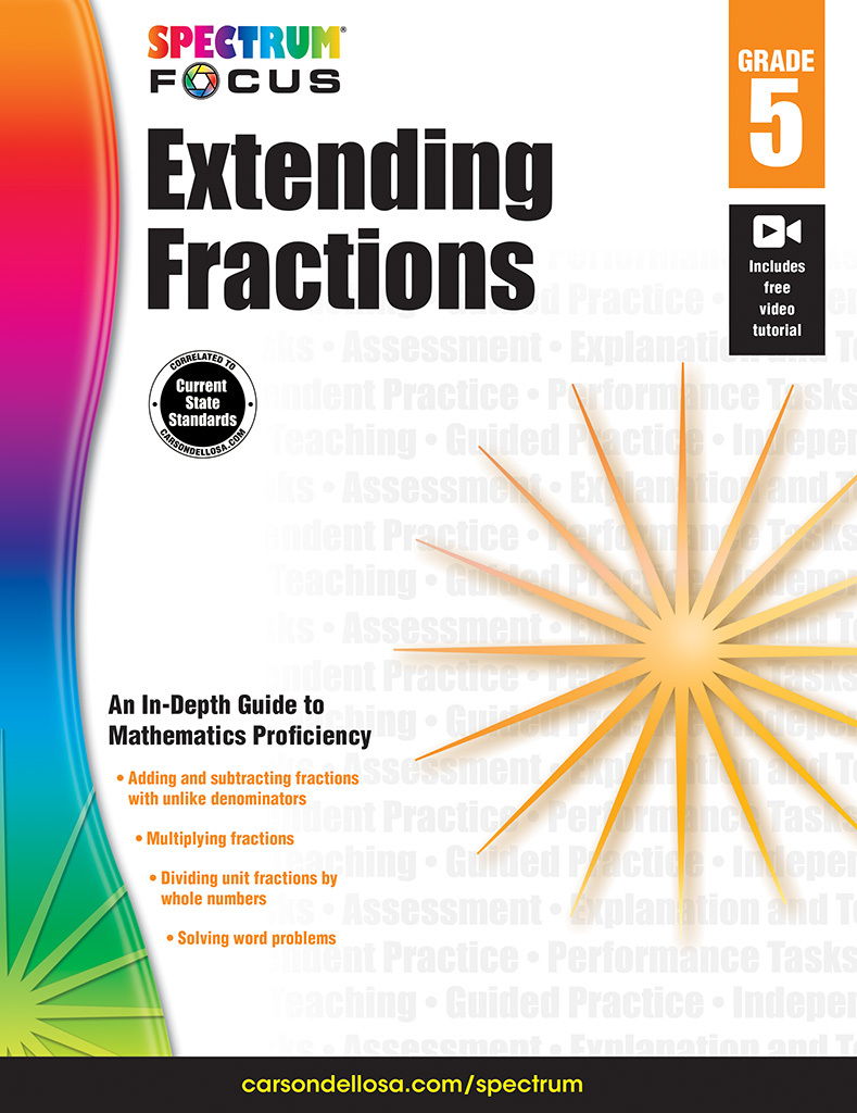 Spectrum - Extending Fractions, Grade 5 (Spectrum Focus) by Spectrum ...