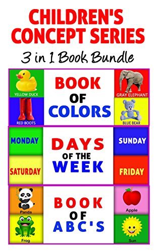 3 in 1 Children's Concept Series Book Bundle (Includes Book of Colors ...
