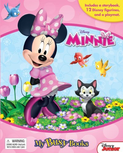 Disney Junior Minnie My Busy Books - Storybook, 10 figurines, playmat ...