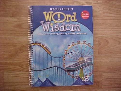 Word Wisdom Vocabulary for Listening Speaking Writing Grade 6 Teacher ...