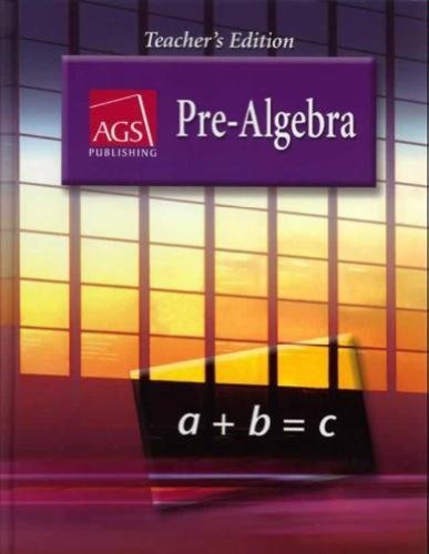 Pre-algebra Teacher's Edition by Siegried Hamisch | Goodreads