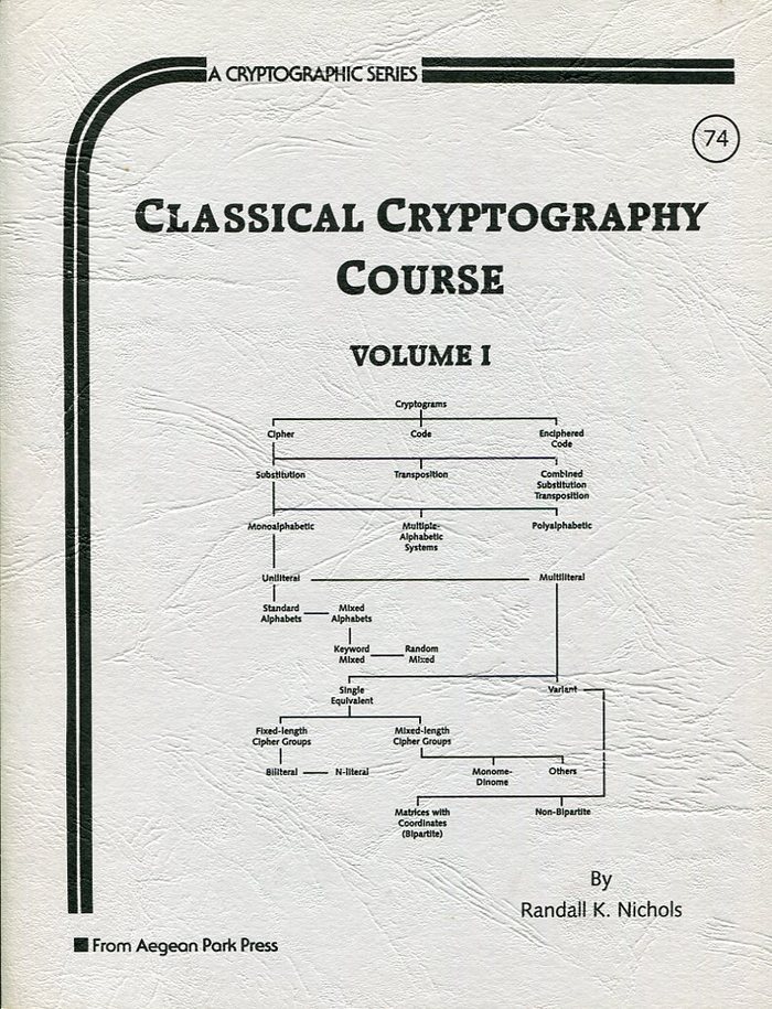 Classical Cryptography Course, Volume 1 by Randall K. Nichols | Goodreads