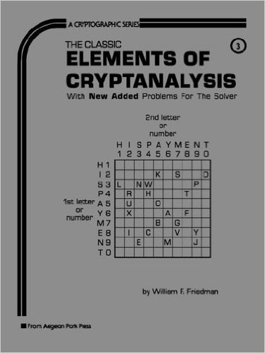Elements of Cryptanalysis by William F. Friedman | Goodreads