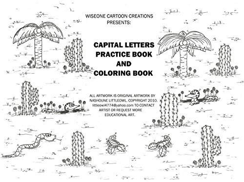 Capital Letters Recognition, Practice and Coloring Book by Nashoune ...