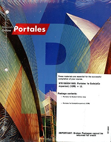 Portales [with eText 12-Months Access Code] by Vista Higher Learning ...