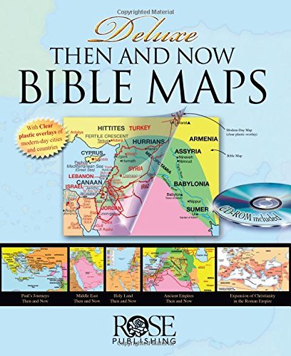 Deluxe Then and Now Bible Maps with CD-Rom: Bible Atlas with Clear Plastic Overlays of Modern ...