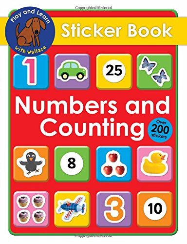 Numbers and Counting Sticker Book: Play & Learn With Wallace by Roger ...