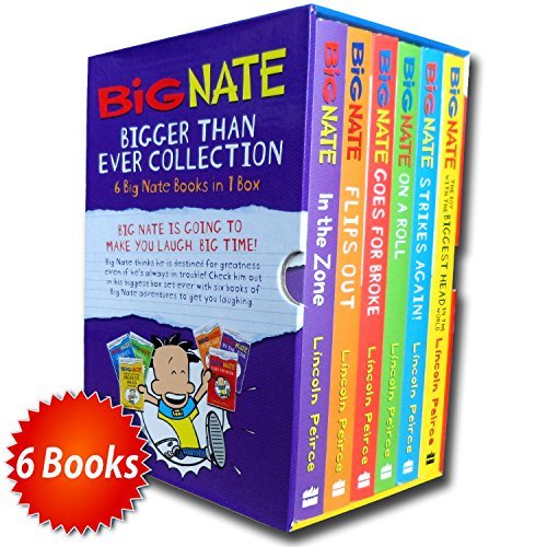 Big Nate Series Collection Lincoln Peirce 6 Books Box Set Gift Pack by ...