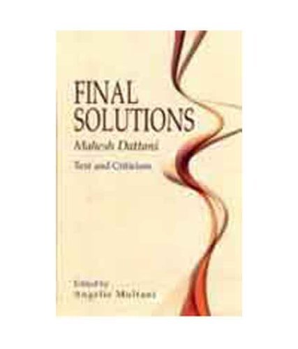 Final Solutions: Text and Criticism by Angelie Multani | Goodreads
