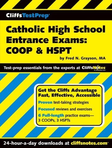 CliffsTestPrep Catholic High School Entrance Exams: COOP & HSPT by MA ...