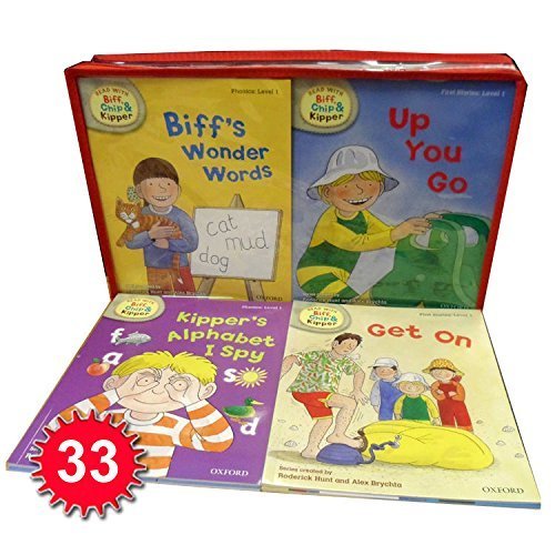 Read with Biff, Chip & Kipper Set Phonics and First Stories 33 Books ...