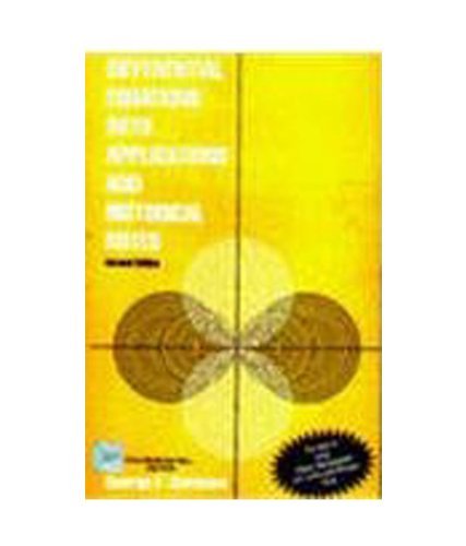 Differential Equations With Applications and Historical Notes by George ...