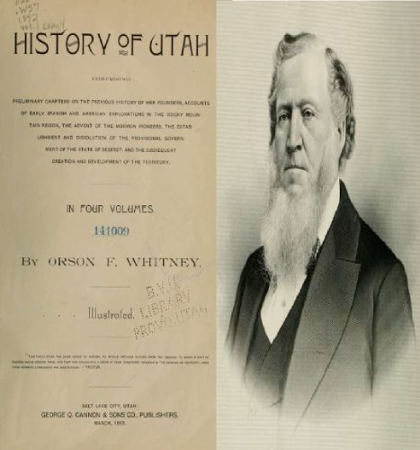 History of Utah (Volume 1) : comprising preliminary chapters on the ...