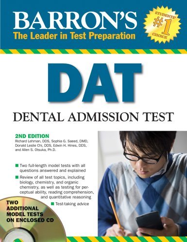 Barron's DAT: Dental Admissions Test by Richard A. Lehman | Goodreads