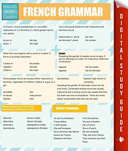 French Grammar (Speedy Study Guides) by Speedy Publishing | Goodreads