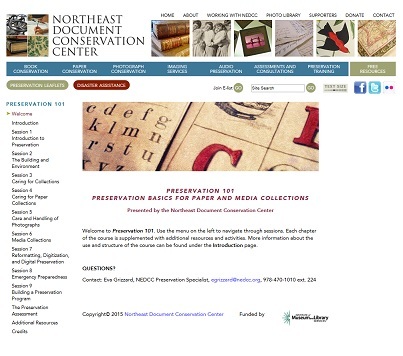 Preservation 101 Preservation Basics for Paper and Media Collections by ...