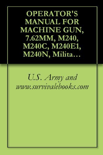 OPERATOR'S MANUAL FOR MACHINE GUN, 7.62MM, M240, M240C, M240E1, M240N ...