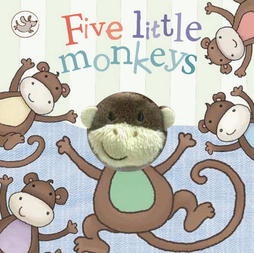 Little Learners Five Little Monkeys Finger Puppet Book by Little ...