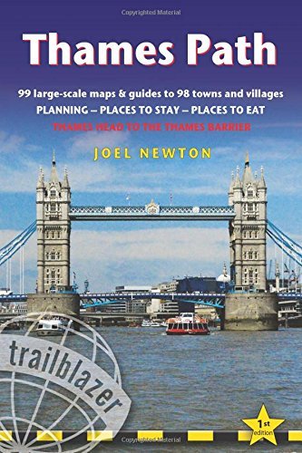 Thames Path - Thames Head to the Thames Barrier (London): 90 large ...