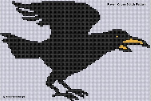 Raven Cross Stitch Pattern by Mother Bee Designs | Goodreads