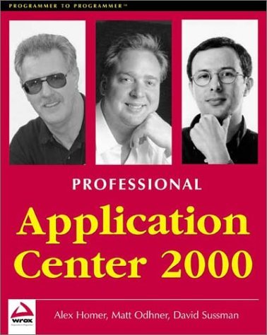 Professional Application Center 2000 by Alex Homer | Goodreads