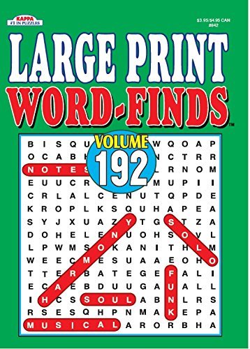 Large Print Word-Finds Puzzle Book-Word Search Volume 329 by Kappa ...