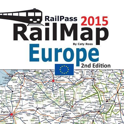 RailPass RailMap Europe 2015: Icon illustrated Railway Atlas of Europe ...