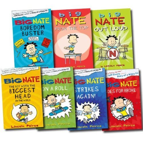 Big Nate Series Collection Lincoln Peirce 7 Books Set by Lincoln Peirce ...