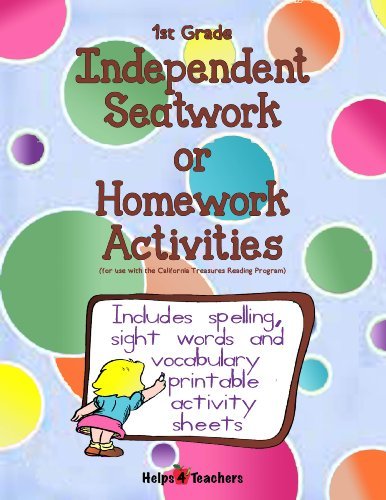 1st Grade Independent Seatwork or Homework Activities (for use with ...