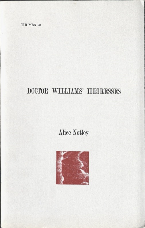 Doctor Williams’ Heiresses: A Lecture Delivered at 80 Langton Street ...