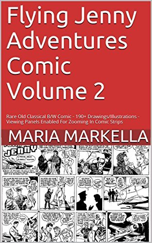 Flying Jenny Adventures Comic Volume 2: Rare Old Classical B/W Comic ...