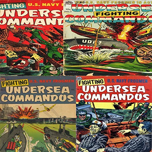 Fighting Underseas Commandos. Issues 1, 3, 2 and 5. The U.S Navy ...