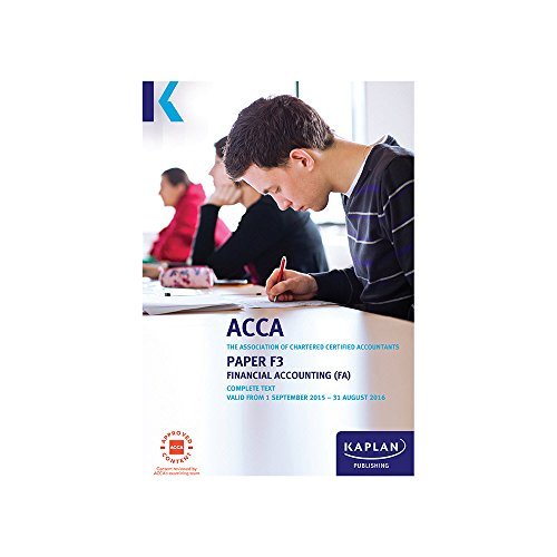 ACCA Complete Text - Financial Accounting FA by Kaplan Publishing's ...