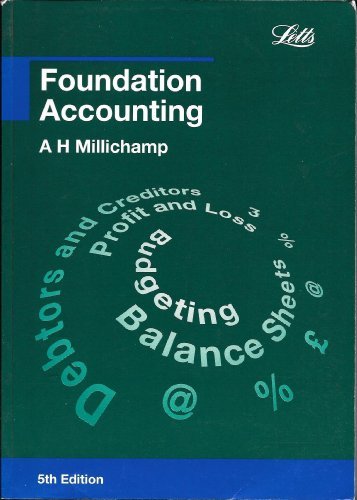 Foundation Accounting (Accounting Textbooks) by A.H. Millichamp | Goodreads